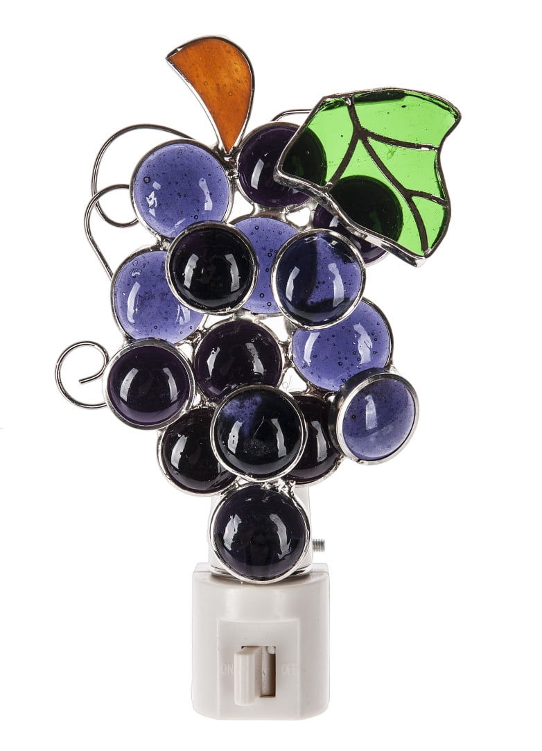 Blue and Black Grape Bunch Shade Night Light - Walmart.com