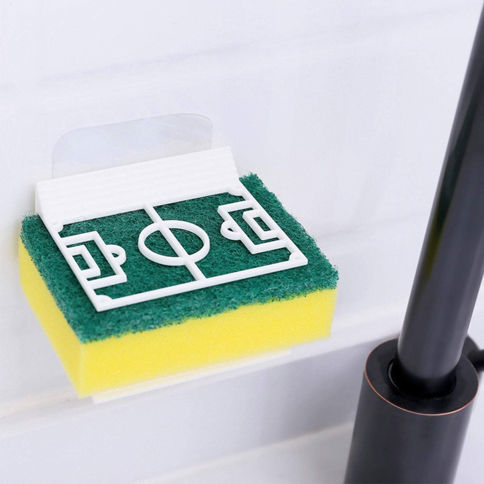 Sink Sponge Rack - Punch-free, Moisture-proof ABS, Wall-mounted Kitchen ...