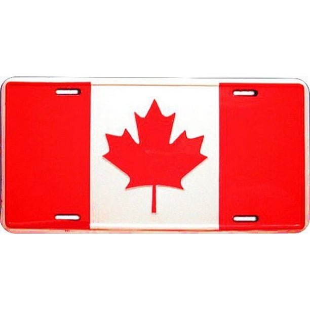 Canada Flag License Plate - Walmart.com