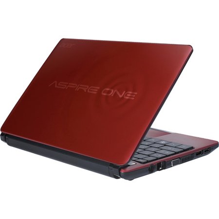 Acer Burgundy Red 10.1" Aspire One AOD270-1835 Netbook PC Intel Atom ...