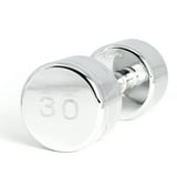 CAP Barbell Chrome Dumbbell with Contoured Handle, Single, 30 lbs ...
