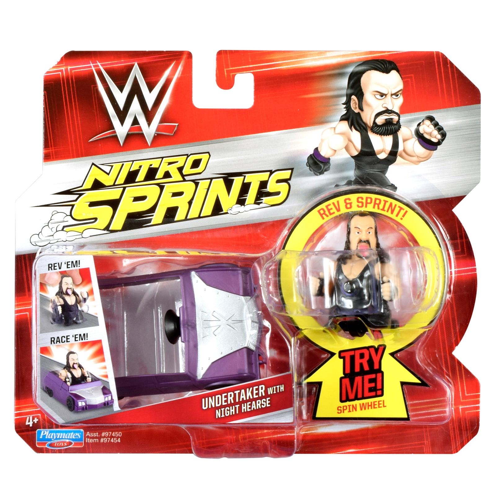Undertaker - WWE Nitro Sprints Toy Wrestling Car - Walmart.com
