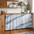 Blue Grey Marble Sink Skirt Curtain 32''x55'', Vintage Abstract Modern ...