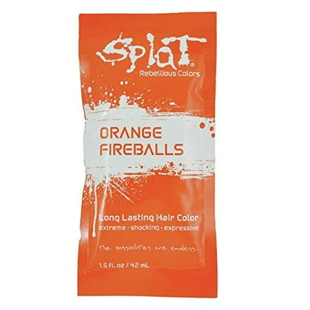 SPLAT Splat Hair Color 1.5 Oz Individual Packs Orange Fireballs ...