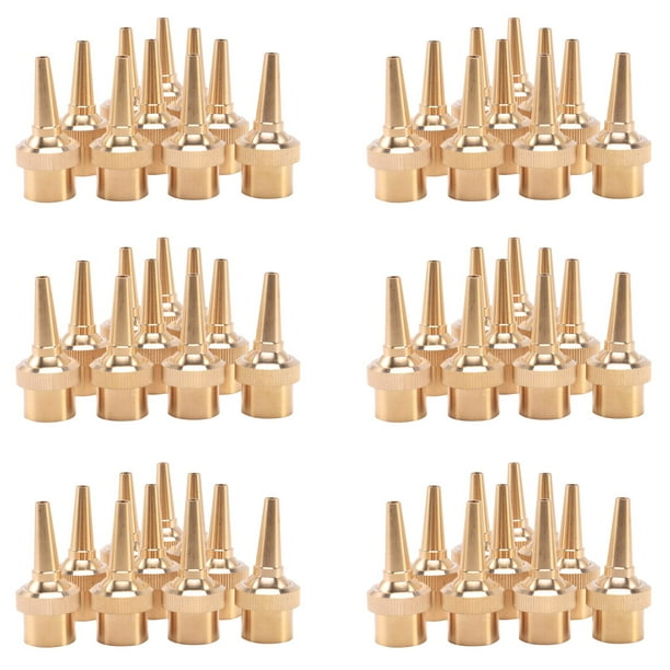 60Pcs 1/2 Inch DN15 Brass Jet Straight Adjustable Fountain Water Spray ...