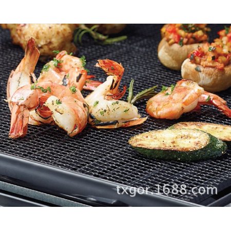 Volkmi Teflon PTFE barbecue grid mat non-stick grid sheet barbecue mat ...