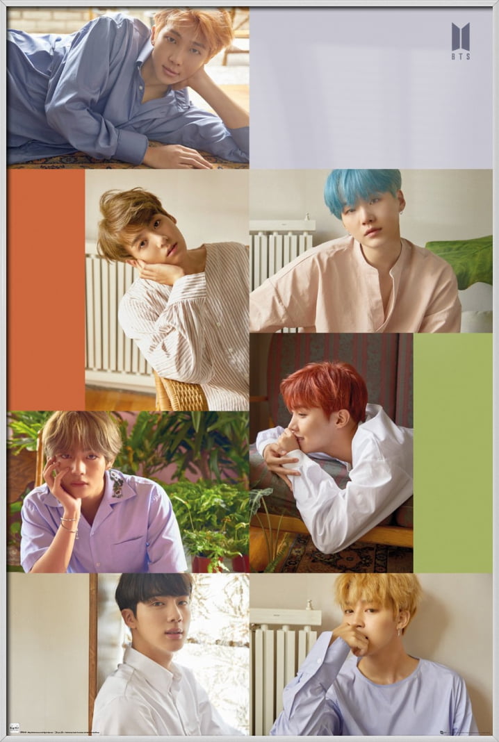 BTS - Framed Music Poster (The Boys - Photo Collage) (Size: 24" X 36 ...