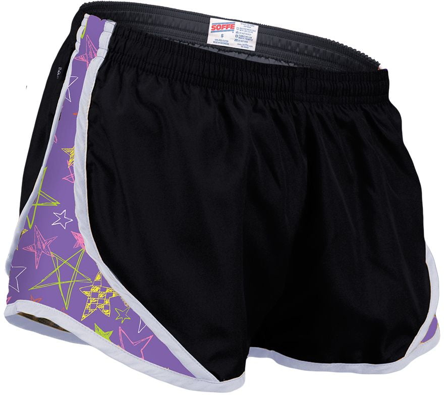 Soffe Girls Printed Team Shorty Shorts