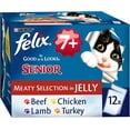 Felix Senior AGAIL Dbly Del Mixed Meat Cat Food (12Pk) 100g - Walmart.com
