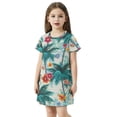 BZSMCE Short Sleeve dress Dress Casual Cotton Dresses-Palm Trees ...