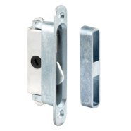 Diecast, Aluminum, Keyed Step-On, Sliding Patio Door Lock - Walmart.com