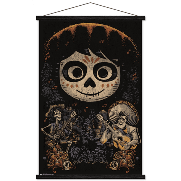 Disney Pixar Coco - Skulls Wall Poster with Magnetic Frame, 22.375" x ...