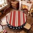 BZPIZ Patriotic Star Round Tablecloth, 4th of July Decorations ...