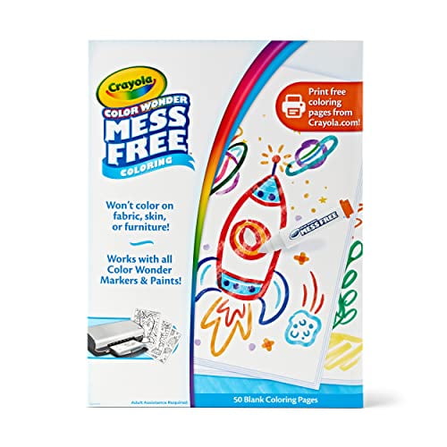 Crayola Color Wonder Coloreado sin manchas Página en blanco para ...