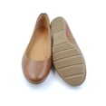 SUN STONE Womens Brown Comfort Breathable Slip Resistant Eliana Round ...