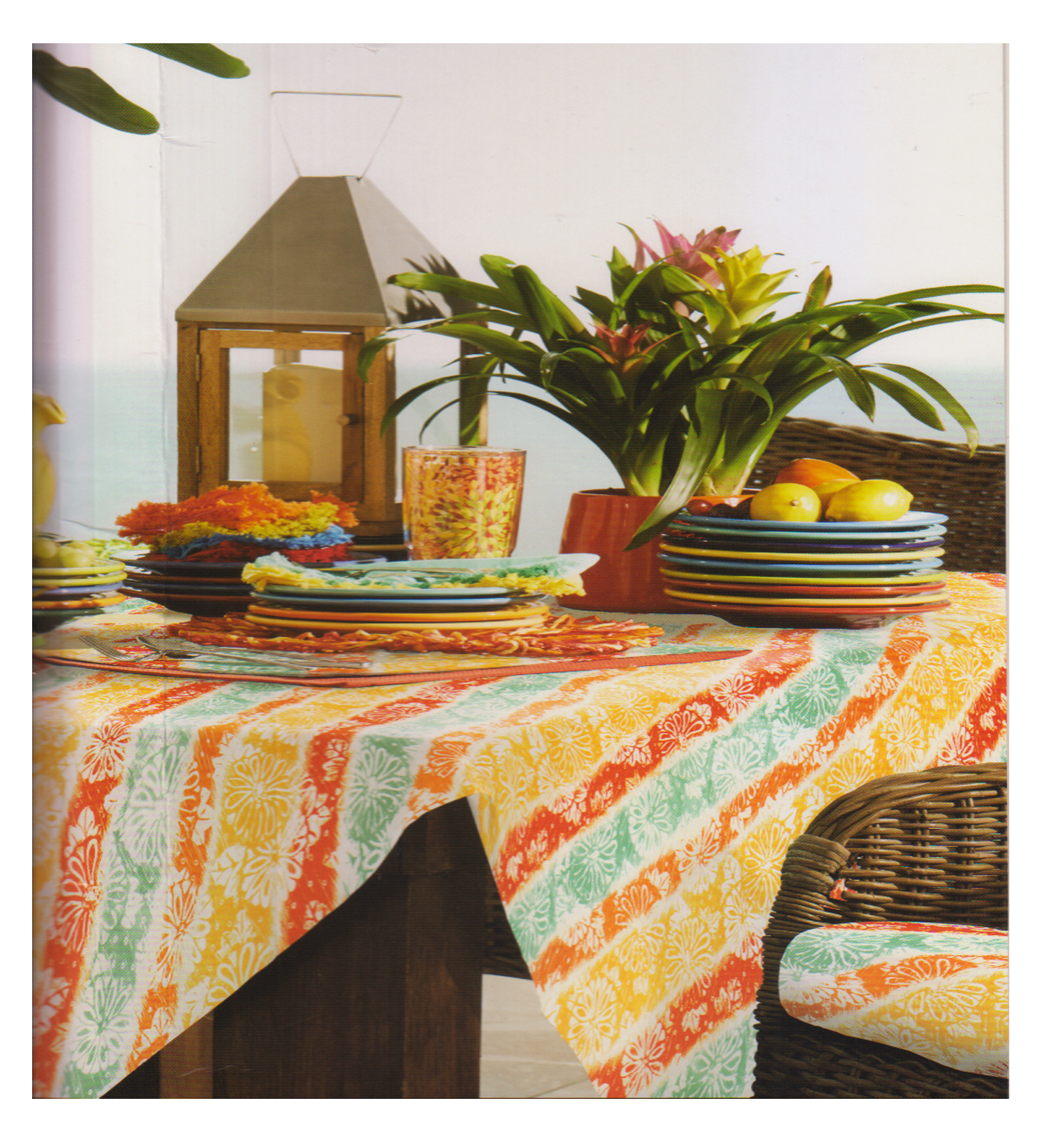 Linens Home & Living Table Linens Table Runner Batik Bronze etna.com.pe
