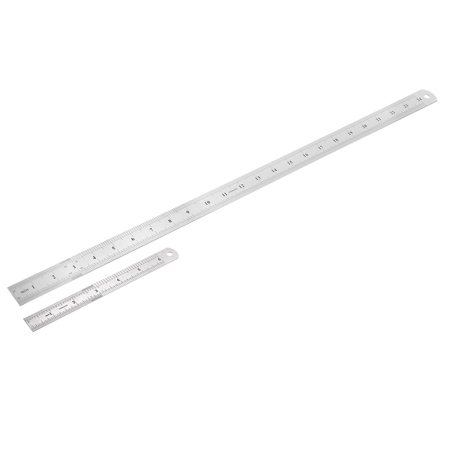 Steel Rulers, 2 Pieces (6, 24 inch) Rulers, Metal Ruler, Ruler, Ruler ...