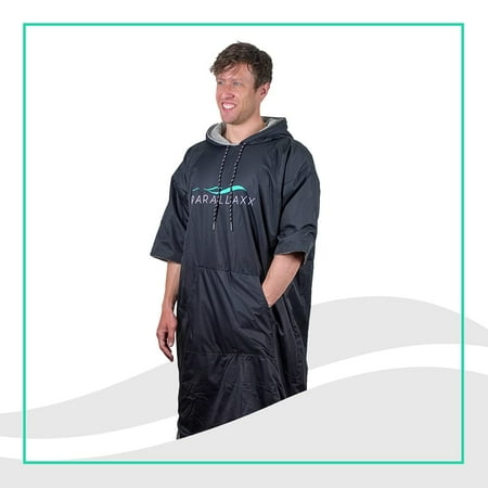 Parallaxx All Weather Surf Poncho Changing Robe| Water Wind Proof Thick ...