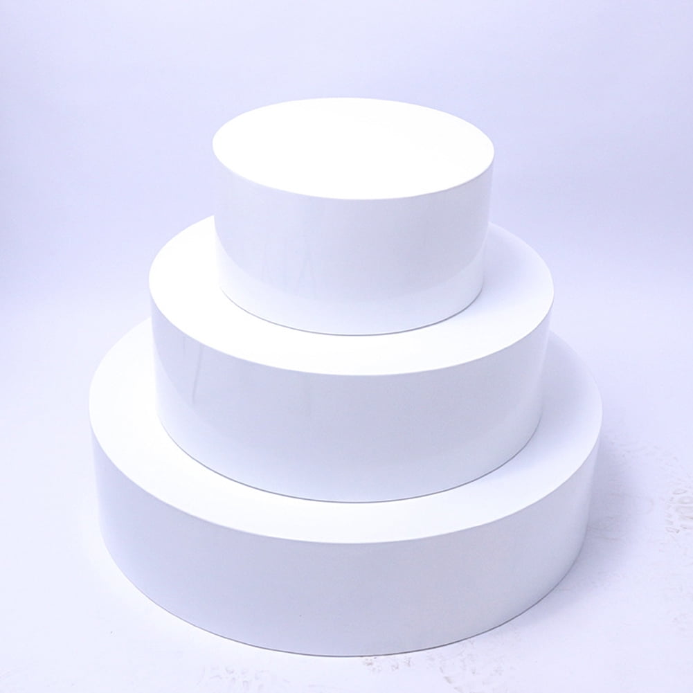 D-GROEE Mini Cake Dummy, 3-Piece Round Mini Foam Fake Cake Set,Smooth ...