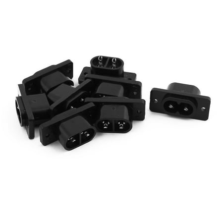 8Pcs AC 250V 2.5A IEC320 C7 Male Panel Mount Power Inlet Socket ...