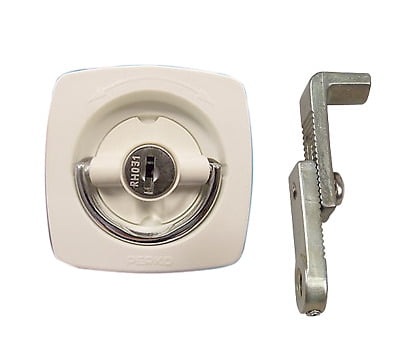 Perko 0931DP2WHT Chrome Plated Zinc & White Plastic 2-1/2" x 2-1/2 ...