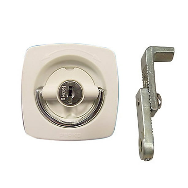 Perko 0931DP2WHT Chrome Plated Zinc & White Plastic 2-1/2" x 2-1/2 ...