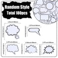180Pcs Self Adhesive Paper Stickers for DIY Scrapbook White 20~40x38 ...