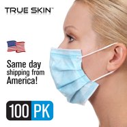 100 Disposable Face Masks, 3-ply Breathable Dust Protection Masks ...