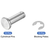 10Set M6x18mm 304 Stainless Steel Cylindrical Shaft Snap Ring Locating ...