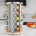 Spice rack set, suitable for kitchen spice tower storage on countertops ...