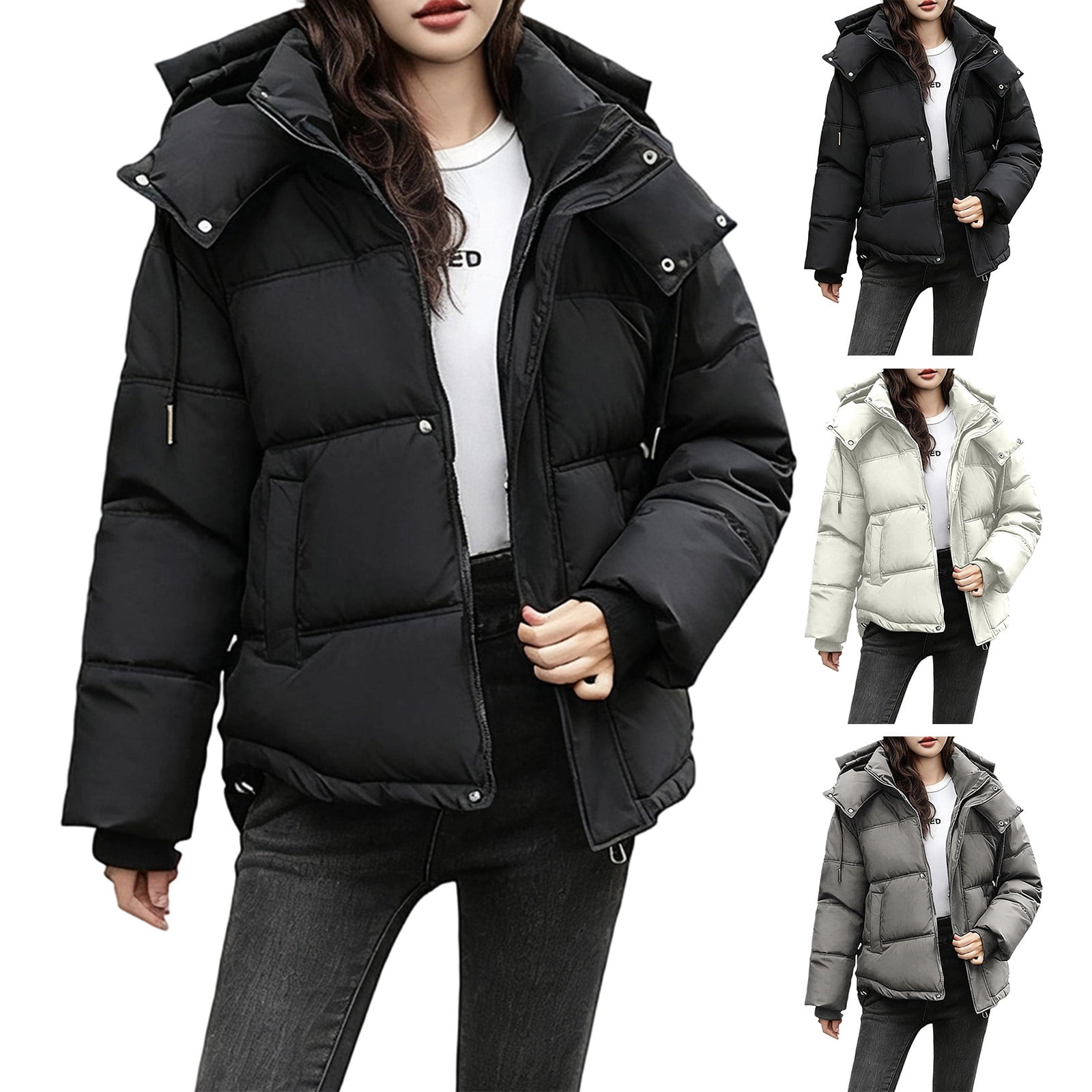 Click here for Eywgya Women Fall/Winter Fleece Jacket women Puffe... prices