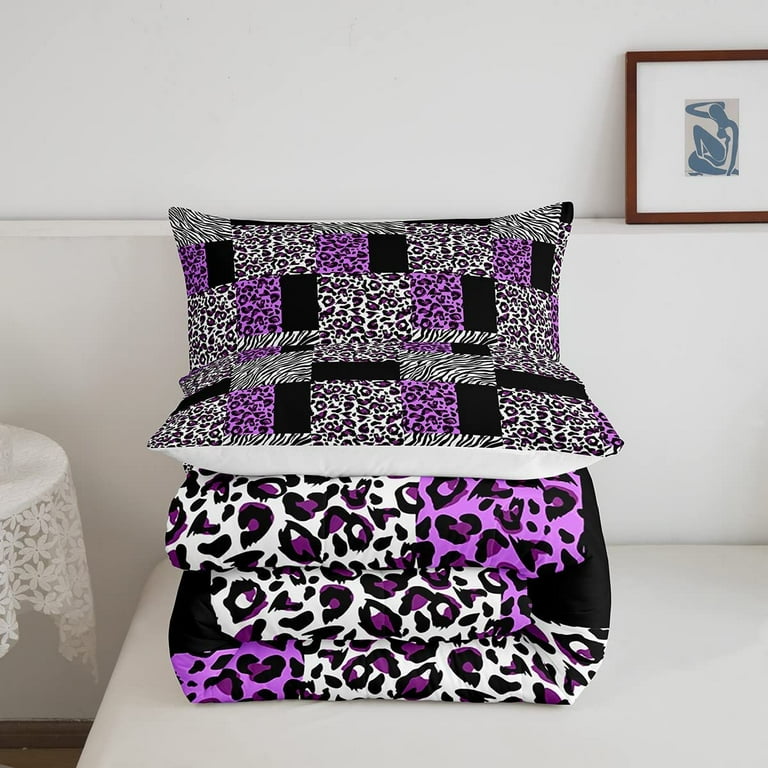 Purple Animal Print Bedding