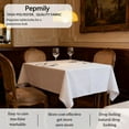 8 Pack White Table Cloth 60x126 Inch Rectangle Tablecloths for 8 Foot ...
