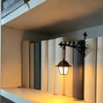 3 Pack Library Lantern Bookshelf Lamp – Vintage Bookend Decor with Warm ...