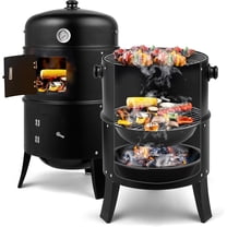 VINGLI Charcoal Multi-Layer Vertical Smoker with Thermometer - Walmart.com