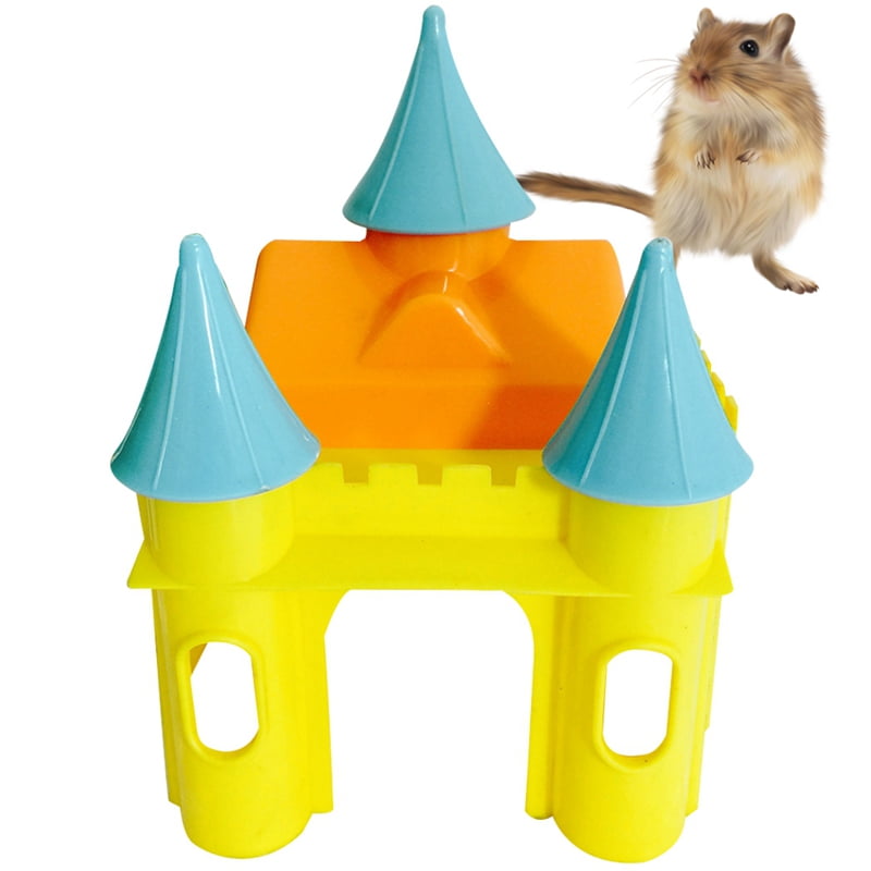 Hamster Castle House Plastic Small Hamster Hideout House Small Animal ...