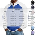 Big & Tall Quarter Zip Pullover Men Long Sleeve Color Block Waffle ...