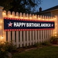 Lumifun 250th Anniversary Flag Banner 9.8 × 1.6 FT, 1776-2026 Patriotic ...