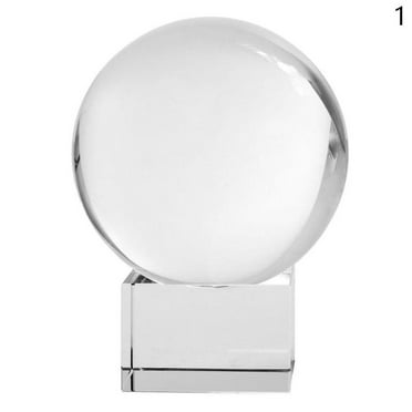 Longwin Clear Crystal Glass Ball 150mm Large Glass Marbles Sphere Magic ...