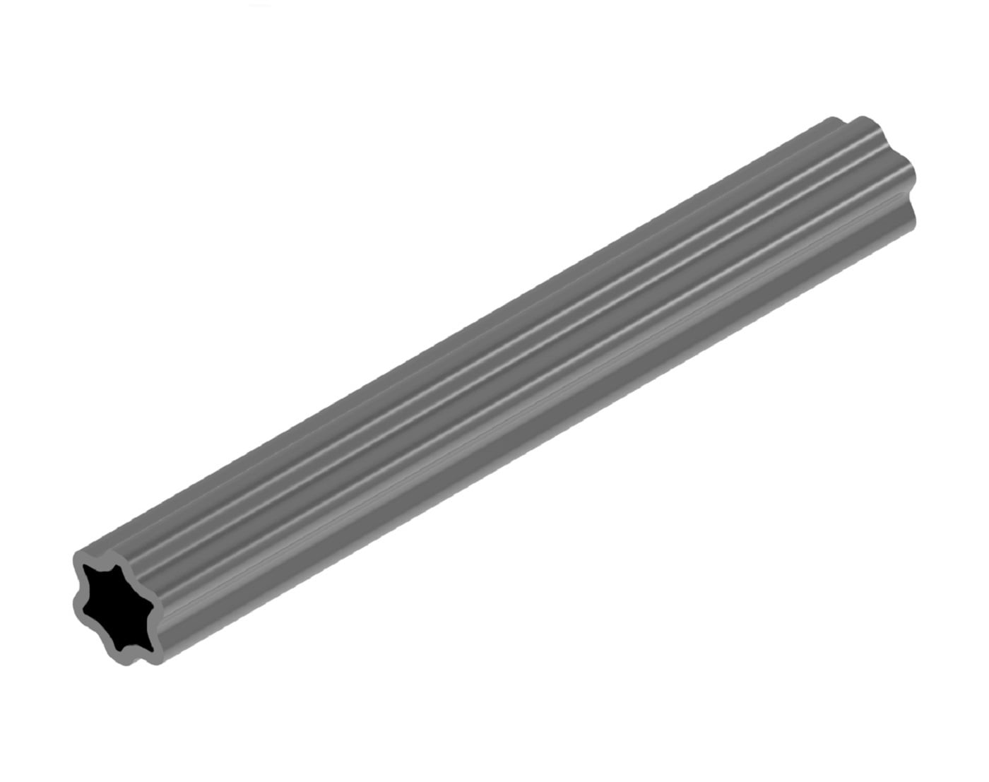 Weasler 5 Foot X 51 MM X 6 MM Wall Star Shaped Inner Profile Tubing weasler-5-foot-x-51-mm-x-6-mm-wall-star-shaped-inner-profile-tubing