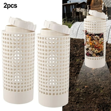 Vego Garden 8 Gallon In-Ground Worm Composter for Raised Beds, Outdoor ...