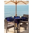 Fantasy Stars Square Outdoor Tablecloth with Umbrella Hole Dark Blue ...