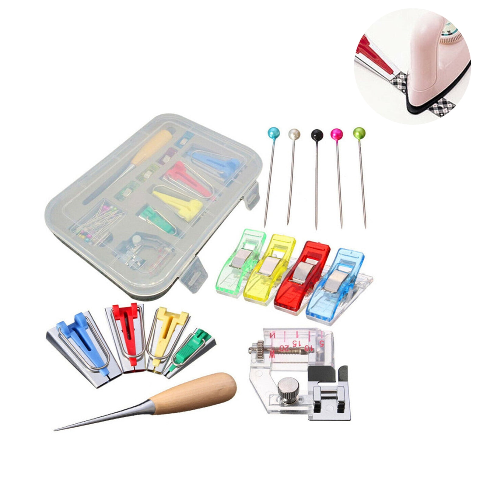 CJC DIY Sewing Quilting Binding Machine Fabric Bias Tape Maker Tools ...