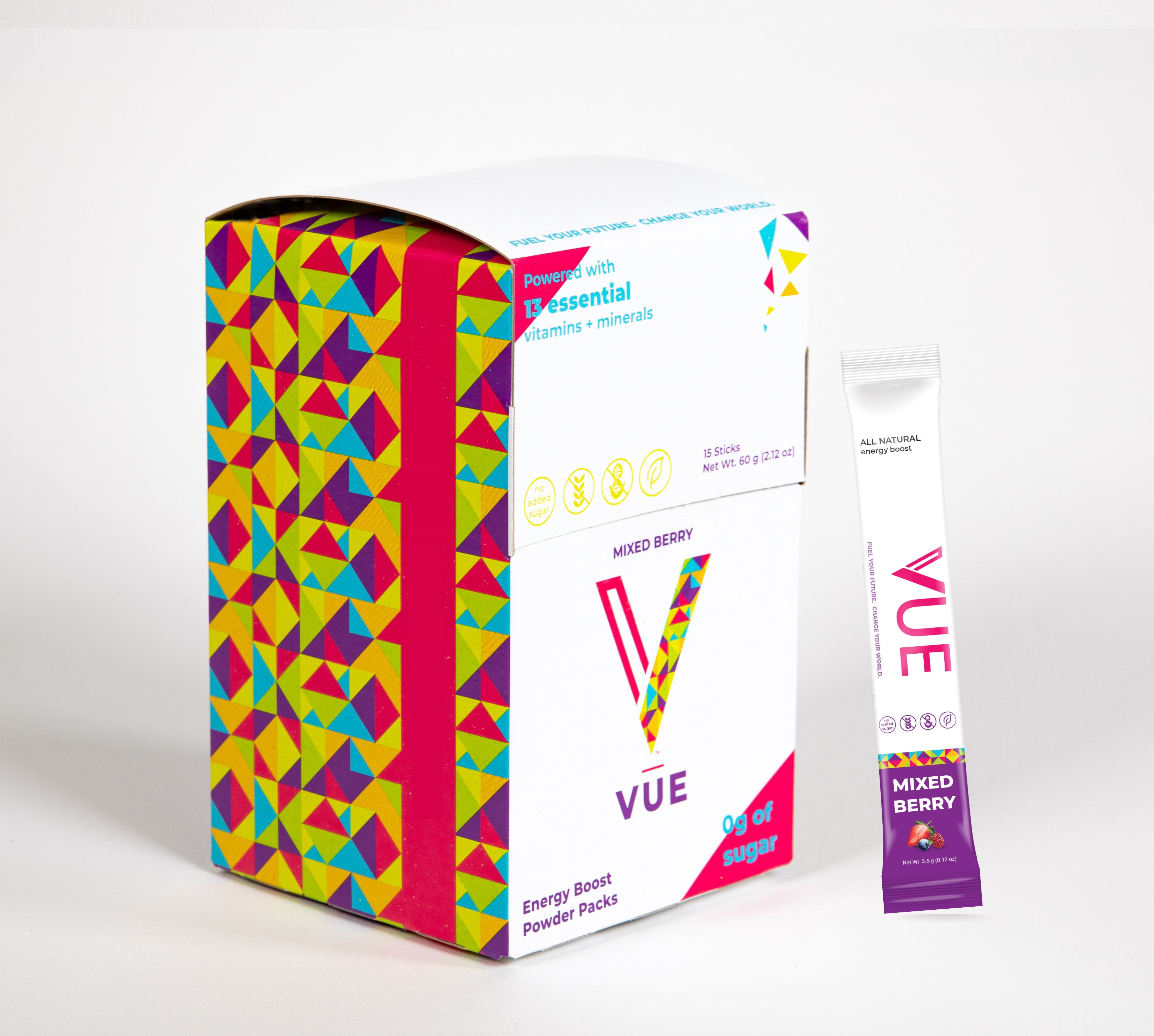 Buy VUE Energy Boost Drink Mix Packets, Multivitamin Nutrition ...