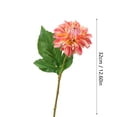 [12 Stems] 12.6" Realistic Artificial Dahlia Silk Flowers Bulk Pack for ...