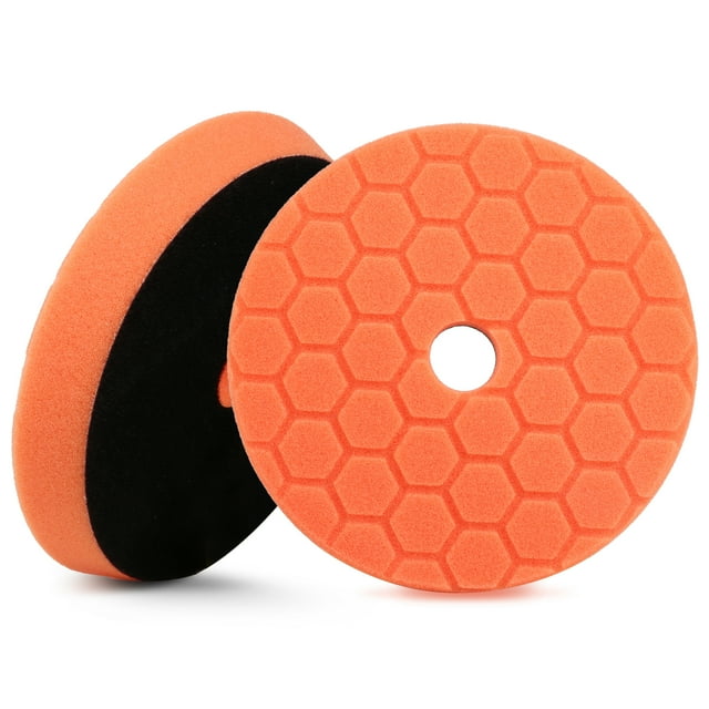 6 Hex Logic Quantum Medium-Heavy Cutting Pad, Orange(6.5 Inch Pad made ...