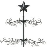 Ornament Display Christmas Tree with Stand - Wrought Iron Ornament ...