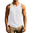 DORKASM Tank Top Men Sleeveless Quick Dry Trendy Tops Crew Neck Upf 50 ...