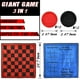 Aljoin 3 in 1 Giant Checkers Game Set - Walmart.com