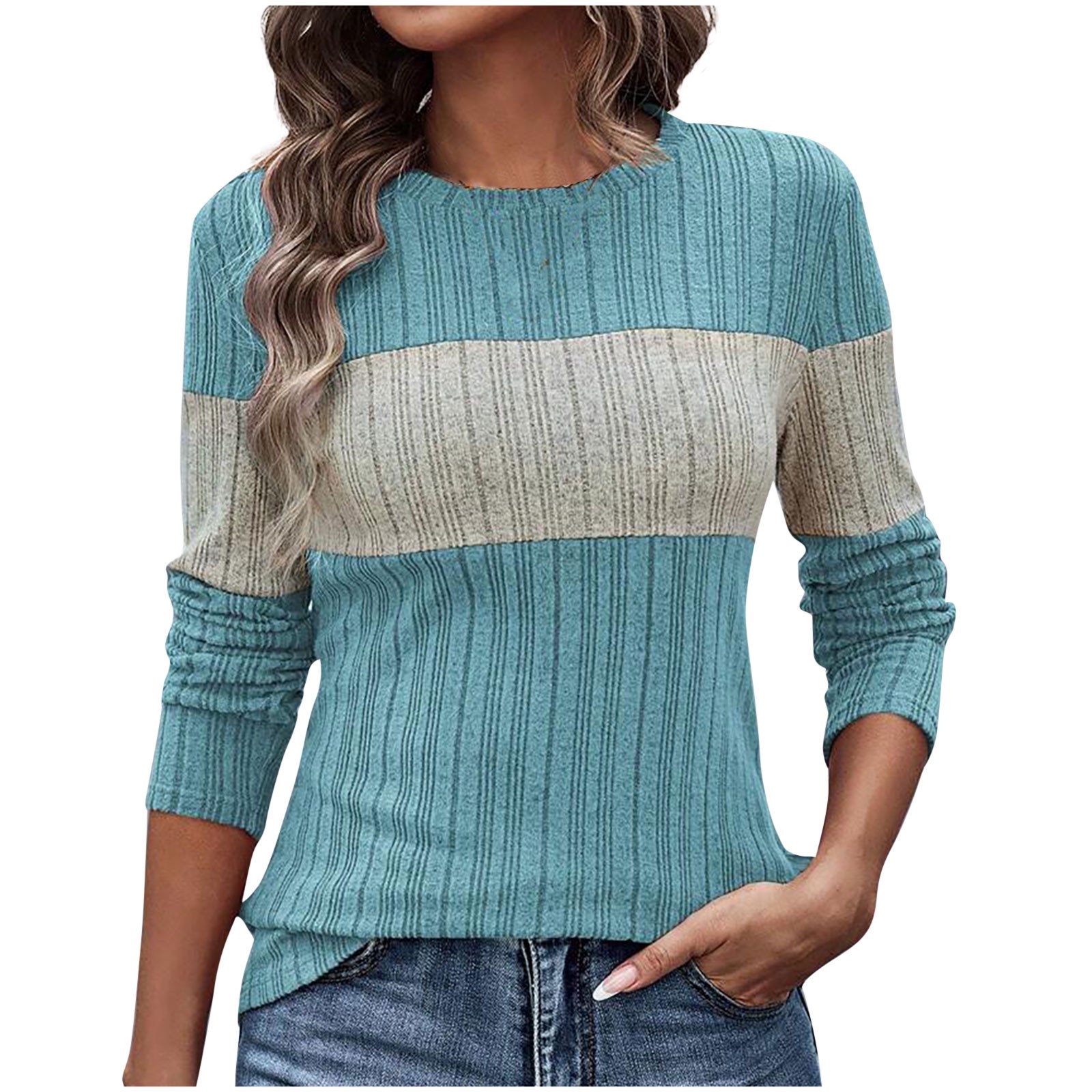 Click here for Timegard Going Out Tops For Women Crewneck Long Sl... prices